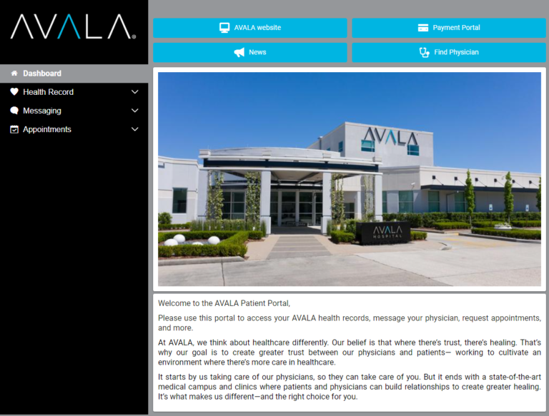 INTRODUCING A NEW PATIENT PORTAL EXPERIENCE - AVALA